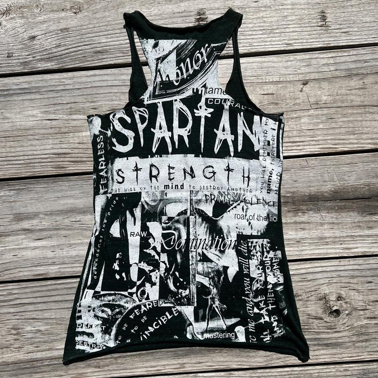 Insane Cyberpunk Alternative Tank Top dark green... - Depop