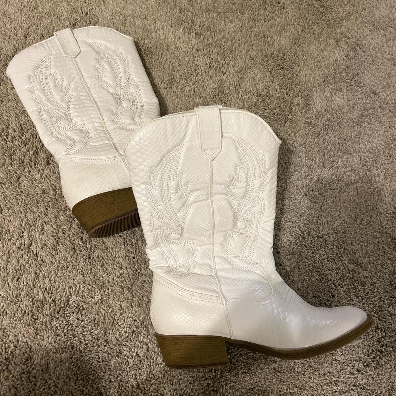 White Altard State Cowboy Boots - Size 8 - NEVER WORN | Depop