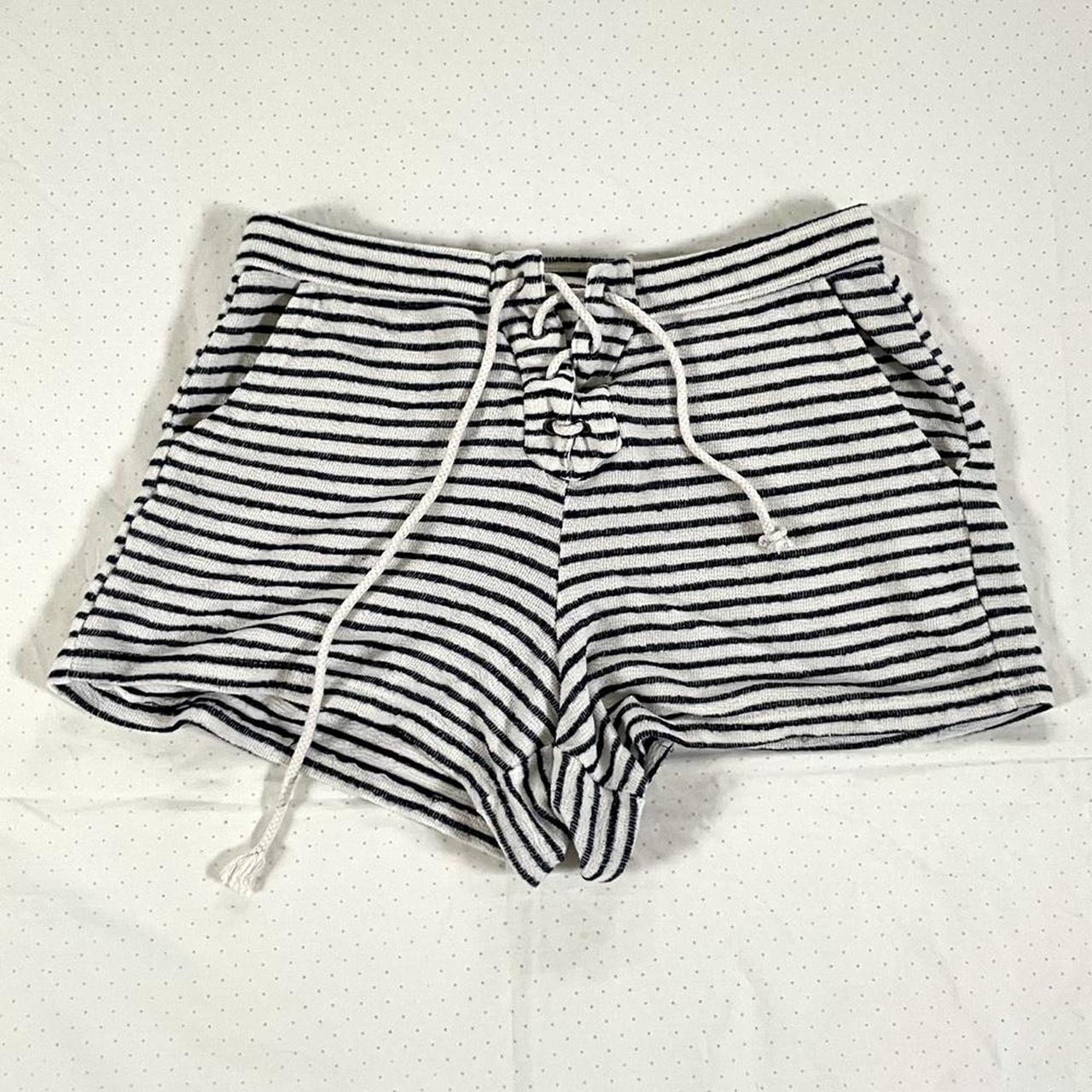 Aerie Striped Terri Cloth Shorts Such cute and... - Depop