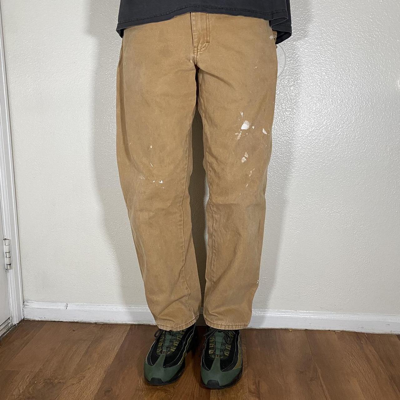 Tan Dickies Carpenter Pants Size 34 x 32 Model is... - Depop