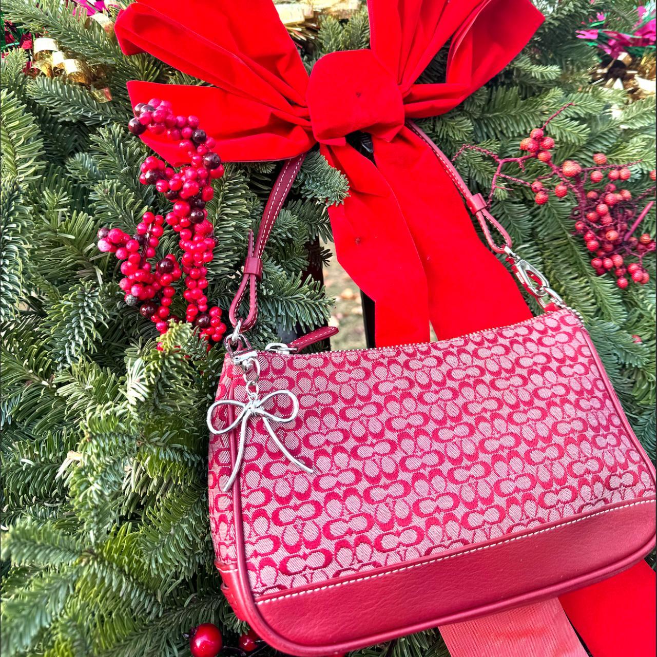 coach demi hampton mini monogram shoulder... - Depop