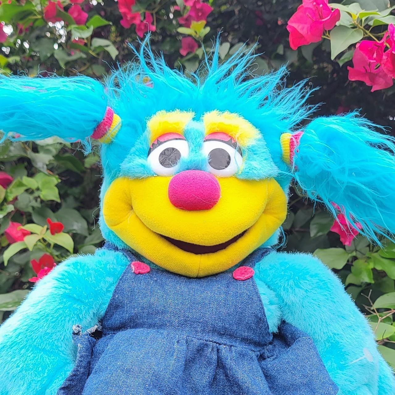 Bright Blue, Pink, and Yellow Hand Puppet! ⭐ 📏... - Depop