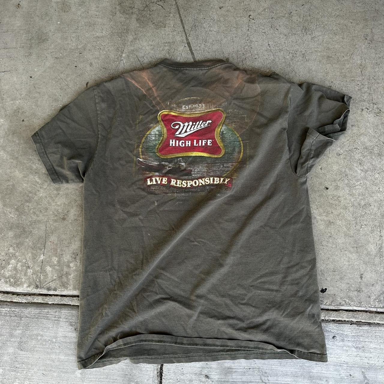 90’s vintage Miller T! A little bleached on the back... - Depop