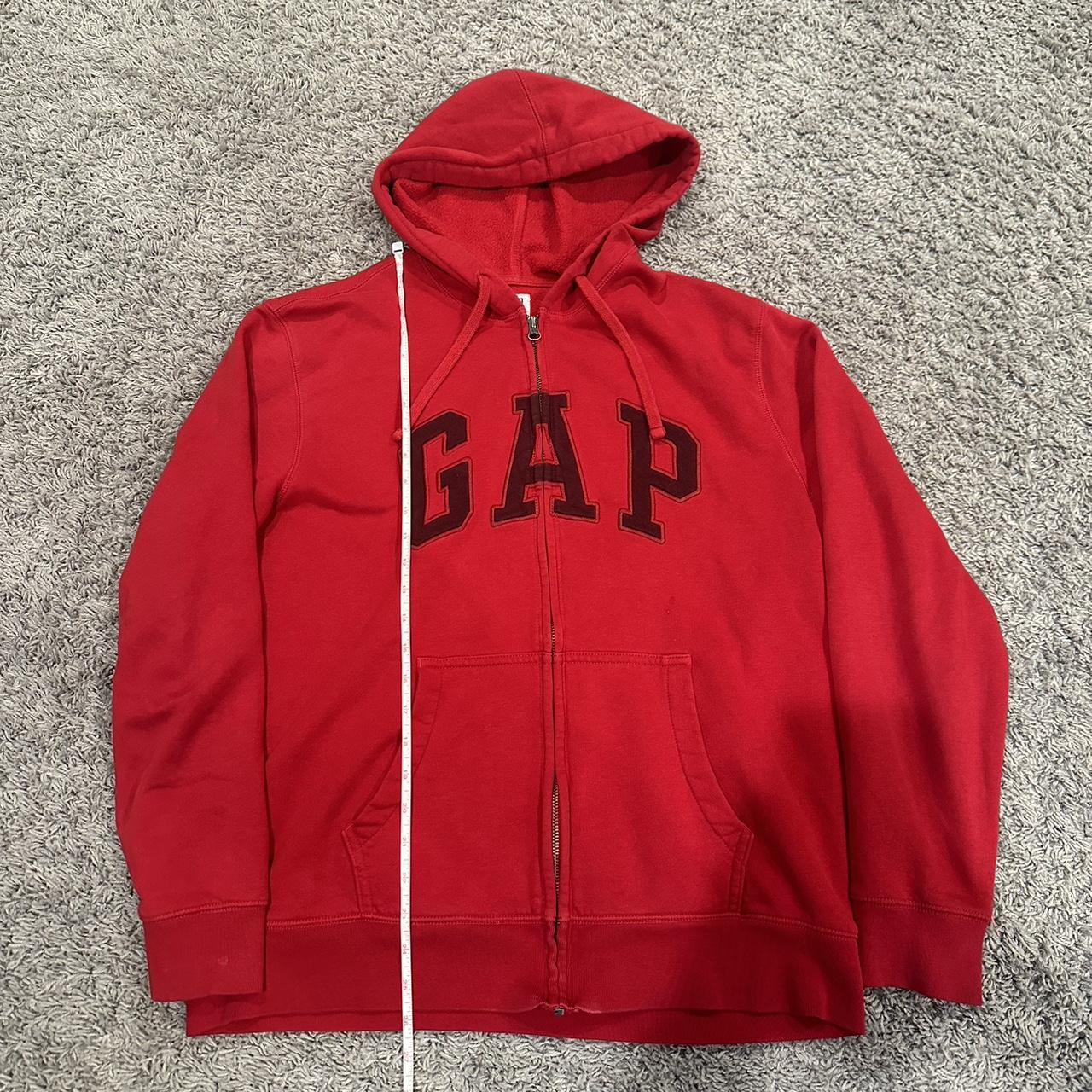 Gap red and black hoodie Size large No flaws - Depop