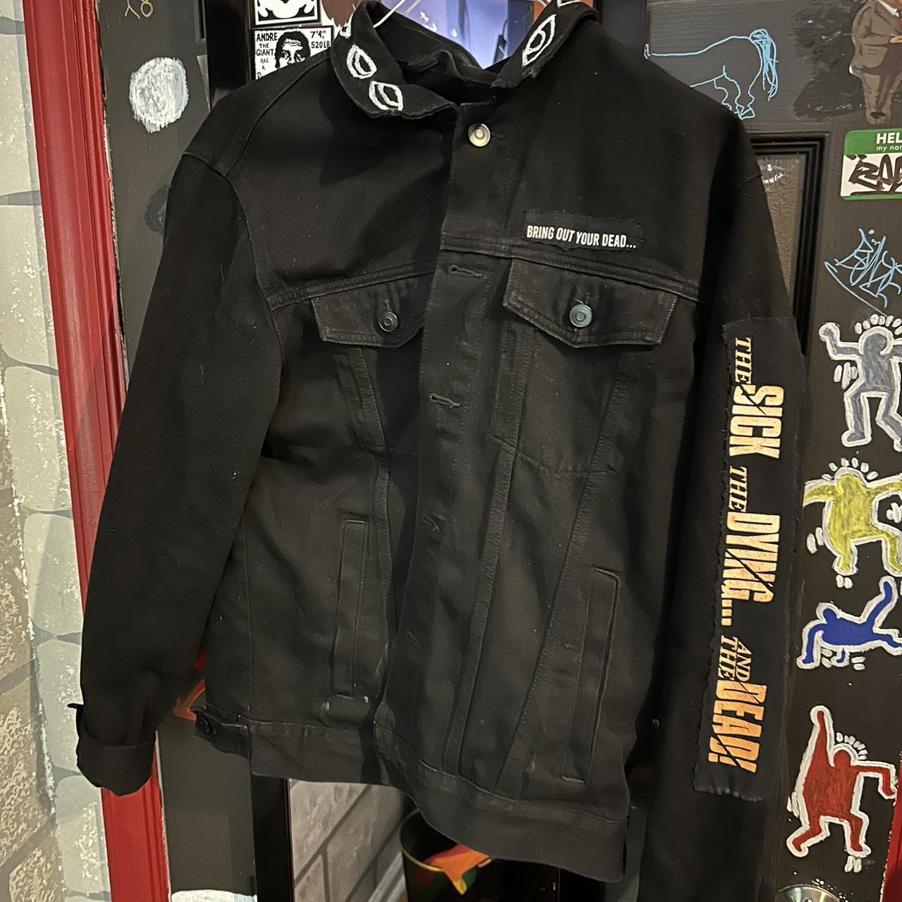 HANDSEWN megadeth denim jacket, has an oversized... - Depop