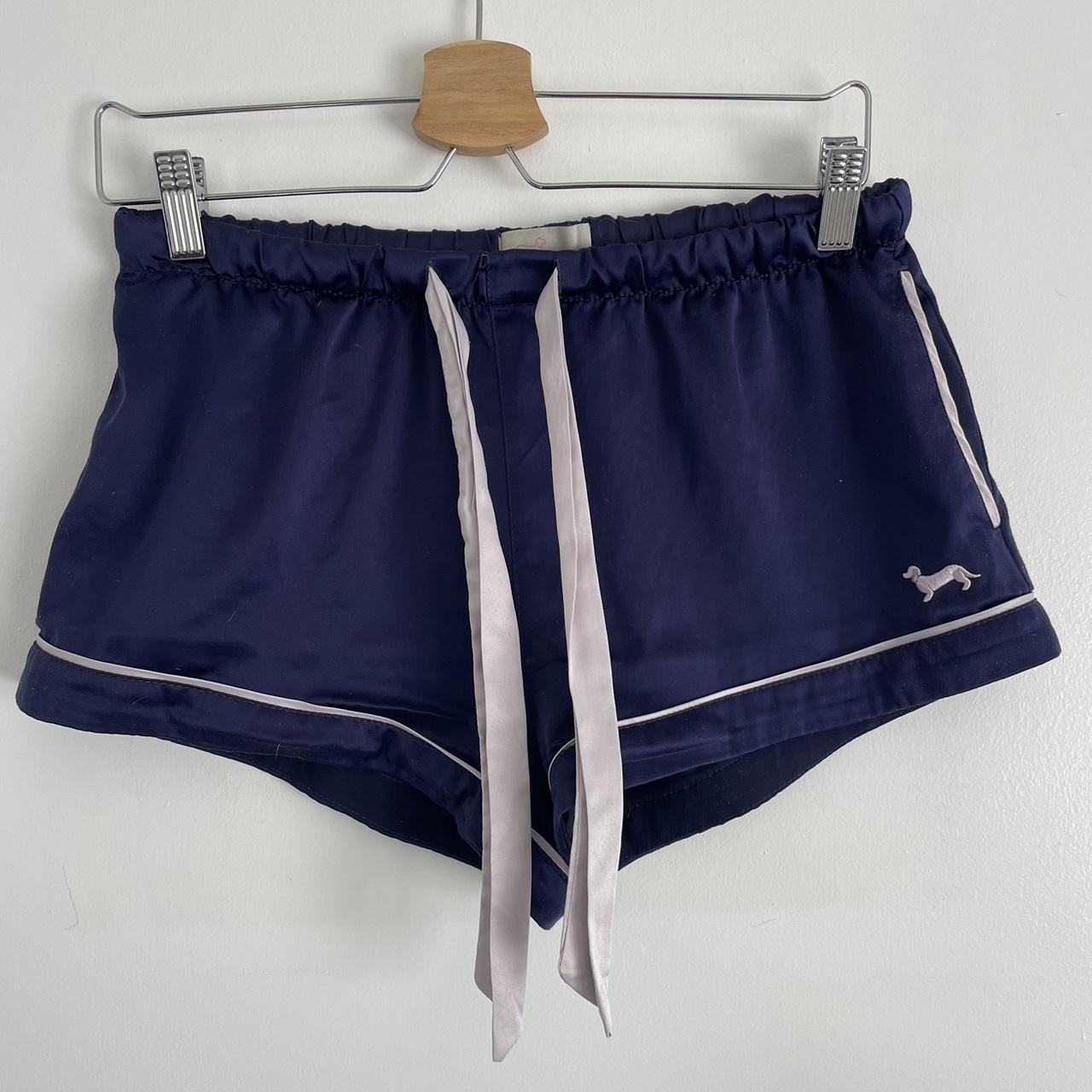 Navy Peter Alexander shorts size small Price non... - Depop