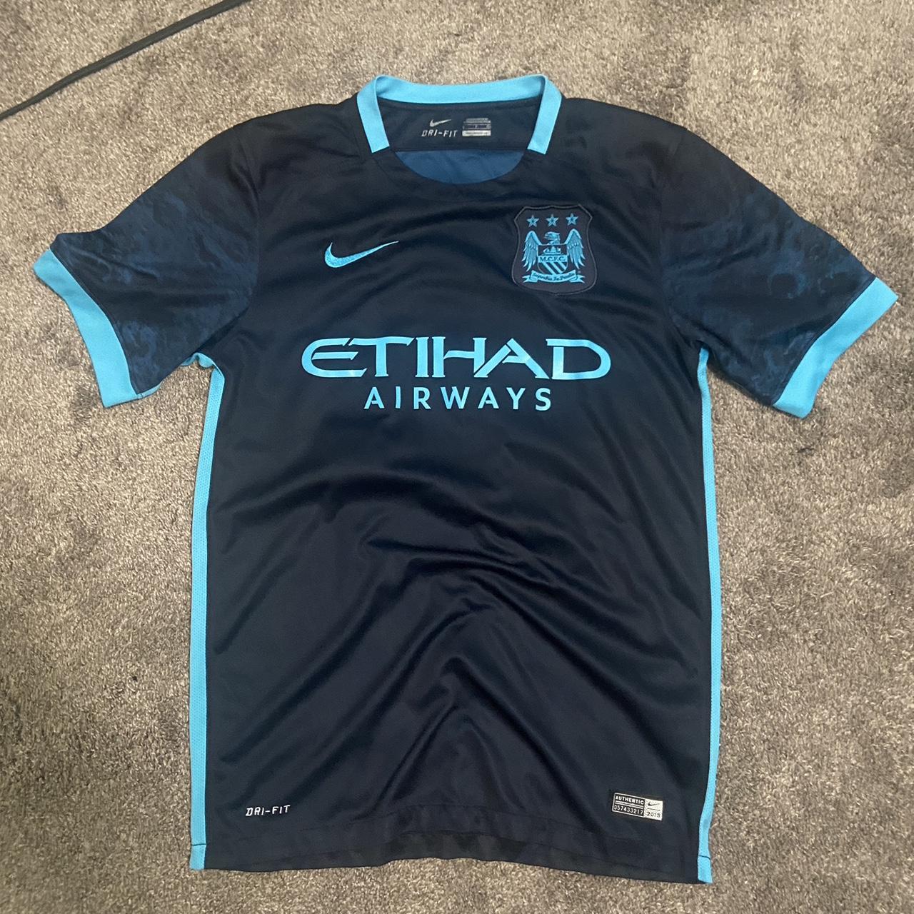 Rare Manchester City Away jersey retro 2015 Man city... - Depop