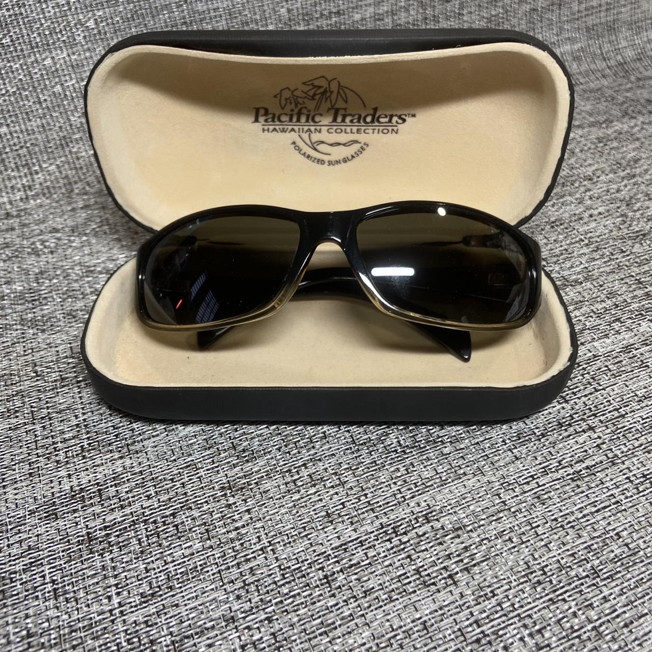 Pacific Traders PT28U911515MC Wrap Sunglasses Brown... | Depop