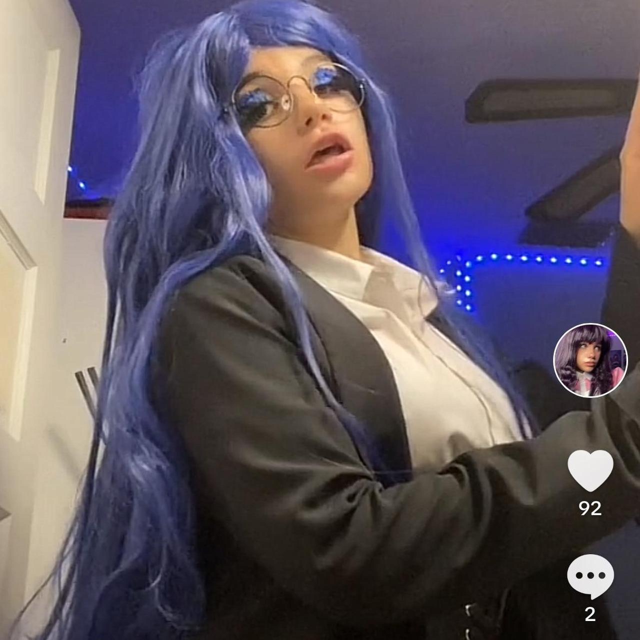 Long Blue Cosplay Wig. Can be used for Tsumugi... | Depop