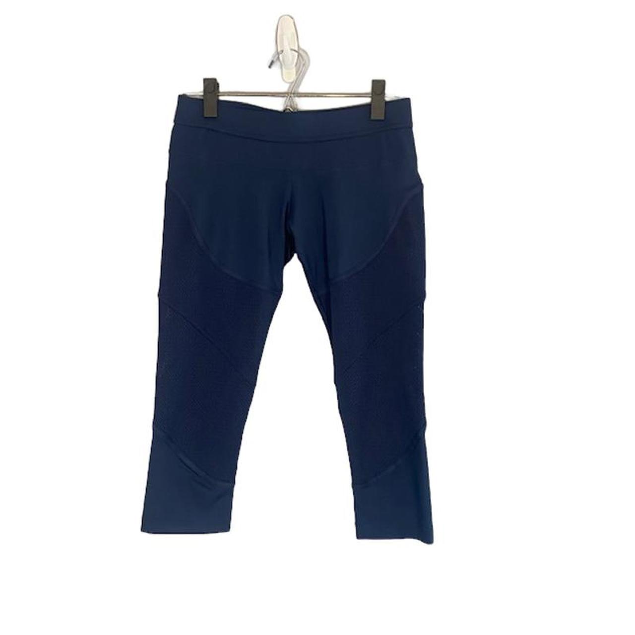 Adidas X Stella Mccartney Blue Mesh Crop Leggings Depop