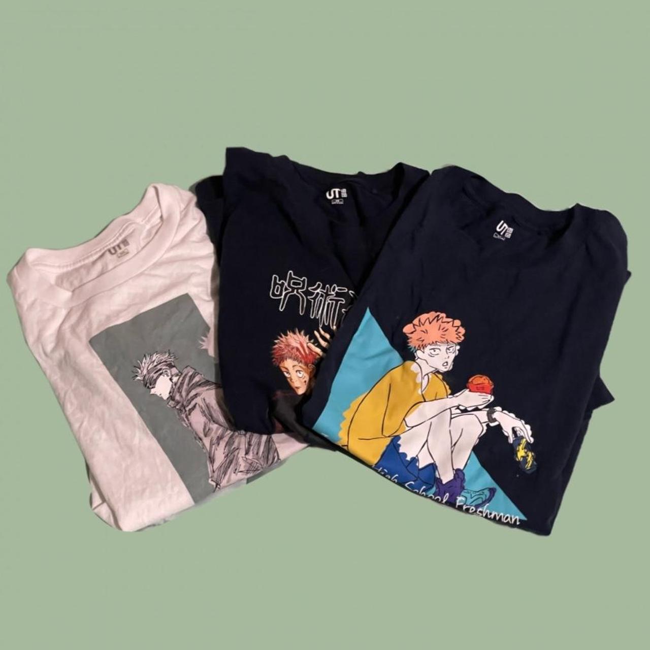 UNIQLO Bundle Jujutsu Kaisen T-shirts Yuji End... - Depop