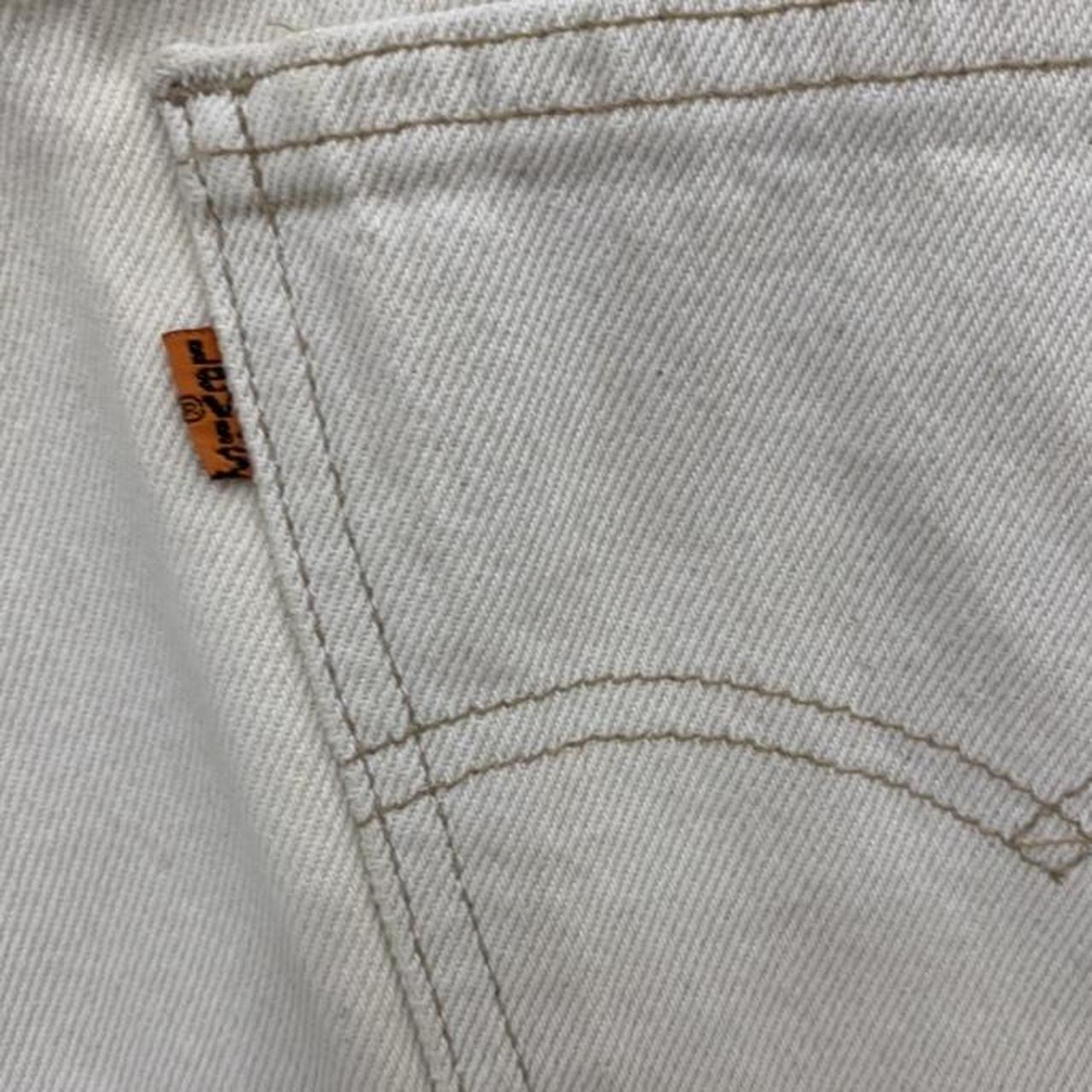 Vintage Cream Orange Tab Levi’s... - Depop