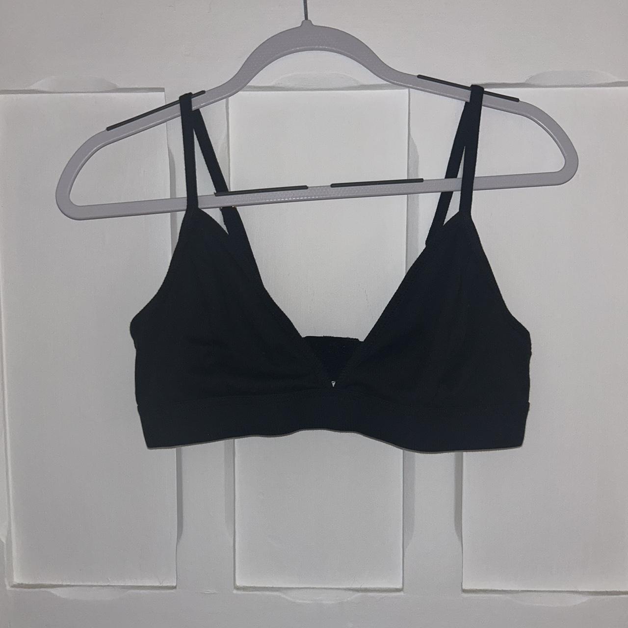 Black Natv bralette with gold metal XXL (16) BNWOT - Depop