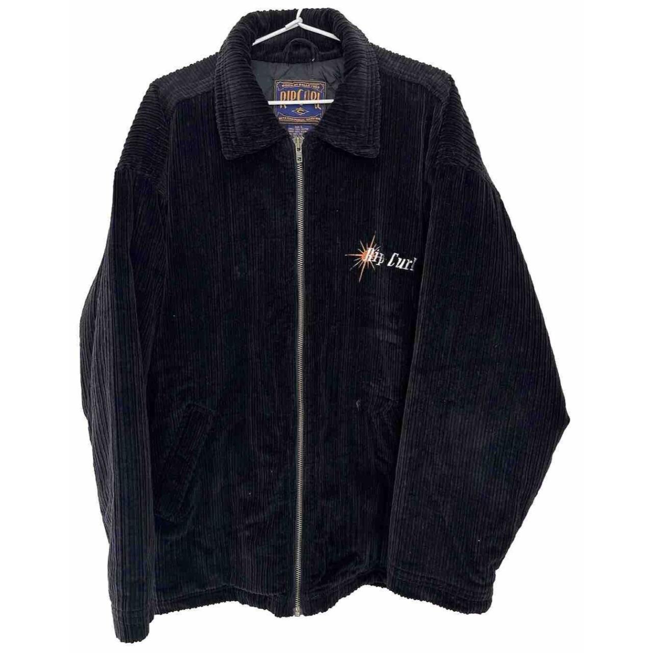 90s Vintage Rip Curl Black Corduroy 100% Cotton Surf... | Depop