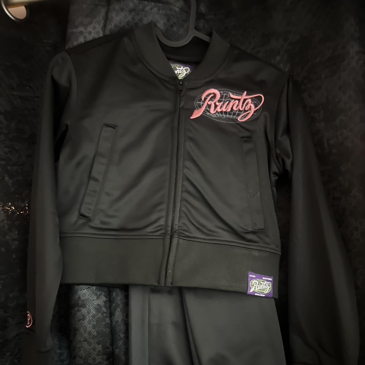 original runts🌲🍃 track suit black and pink brand new... - Depop