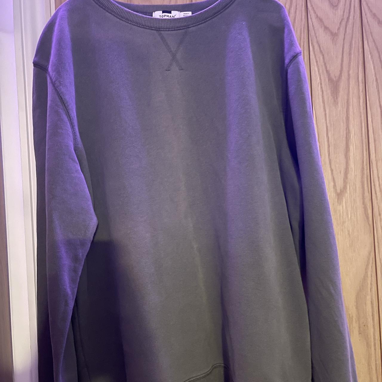 Green oversized topman jumper Worn a few times... - Depop