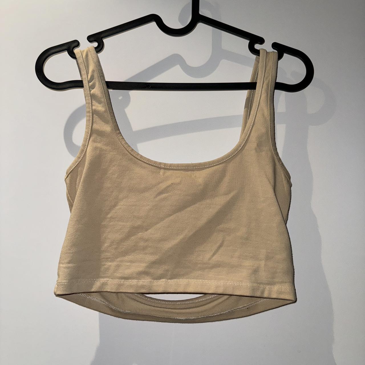 Tan Crop top - Depop