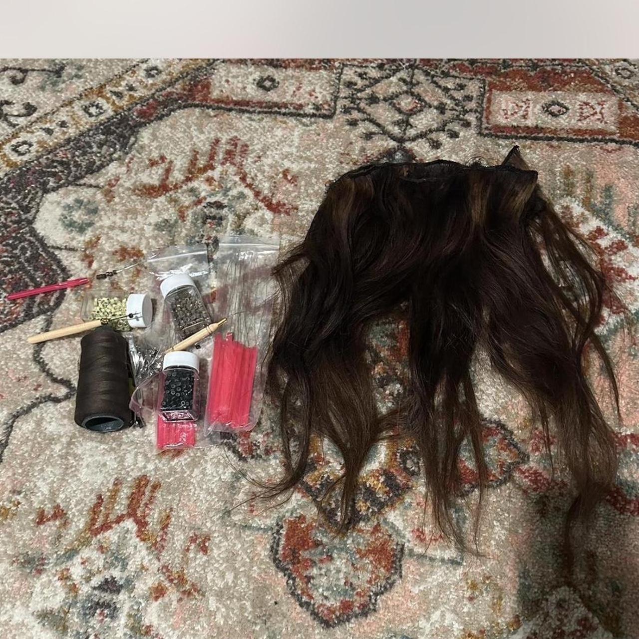 18” real human hair extensions 10 wefts Comes with... | Depop