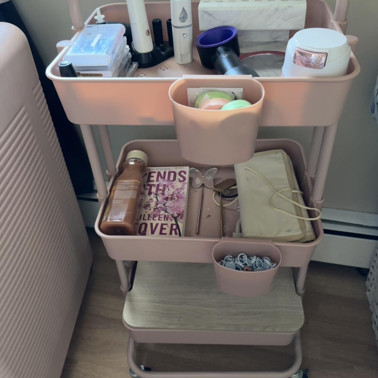 3 Tier Multipurpose Stylish Rolling Storage Cart For... - Depop