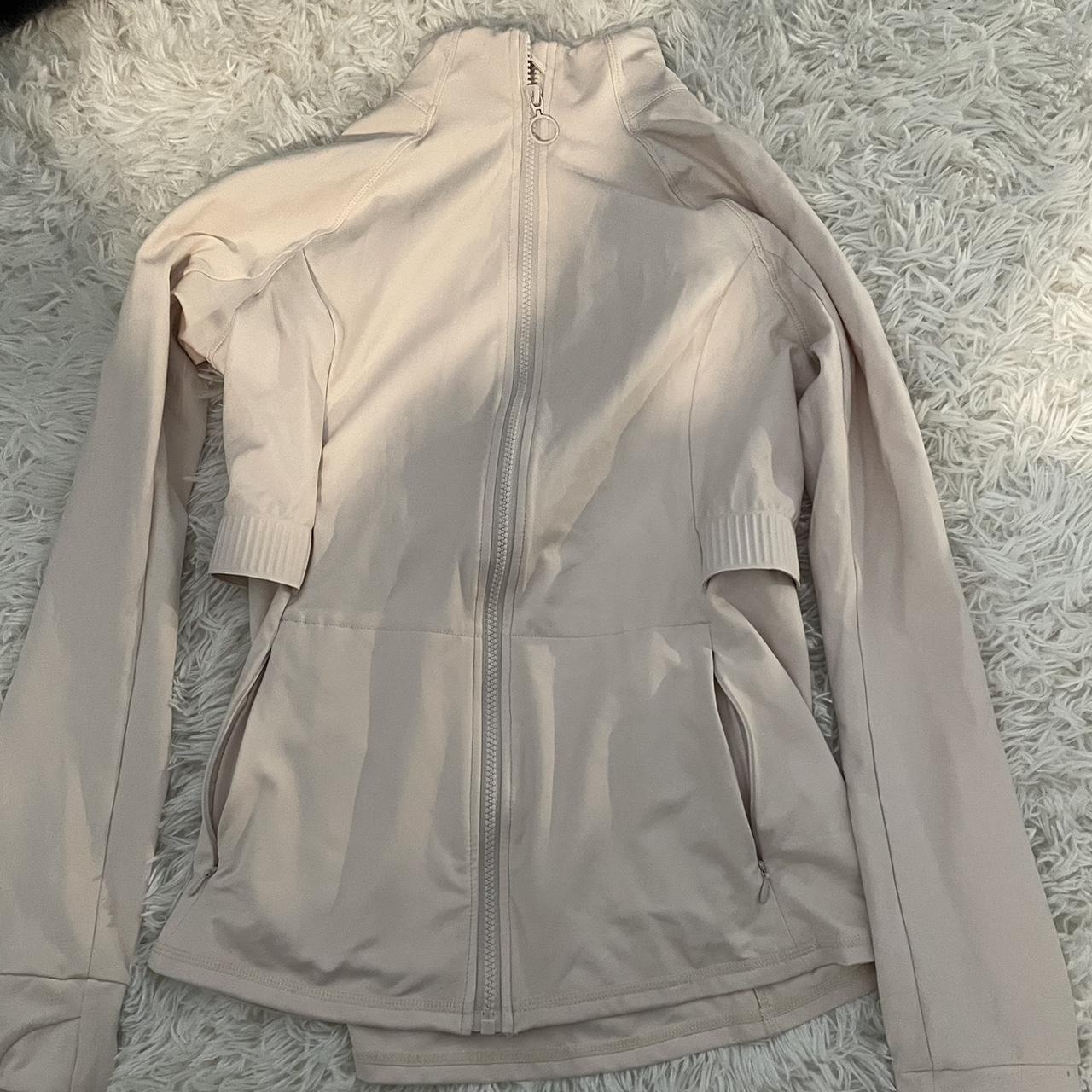 Fabletics Women's Cream Jacket | Depop