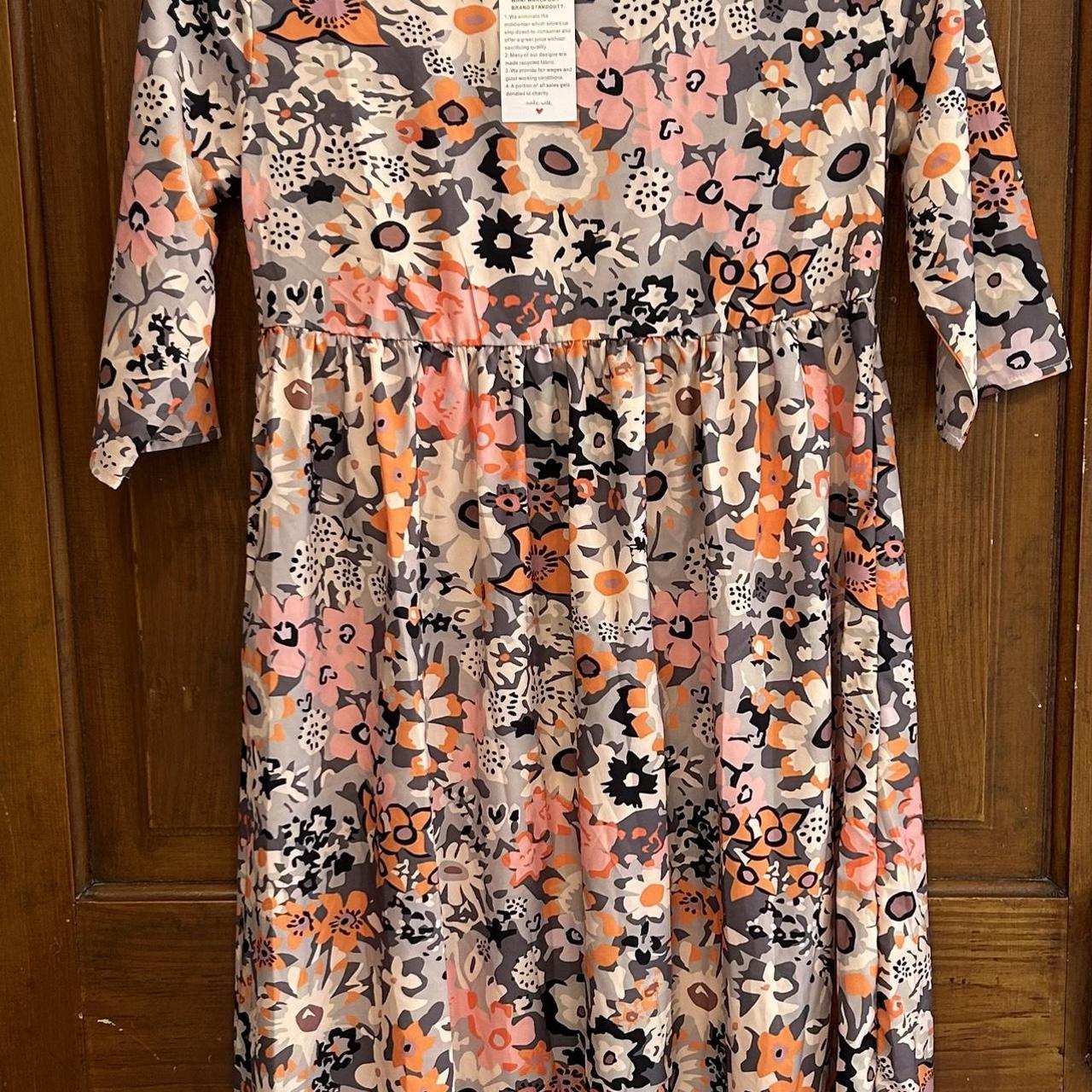 NWT- Retro Flower Garden midi dress from IndieFit.... - Depop