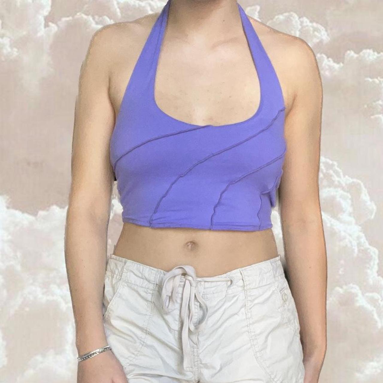 Edikted Women's Purple Vest | Depop