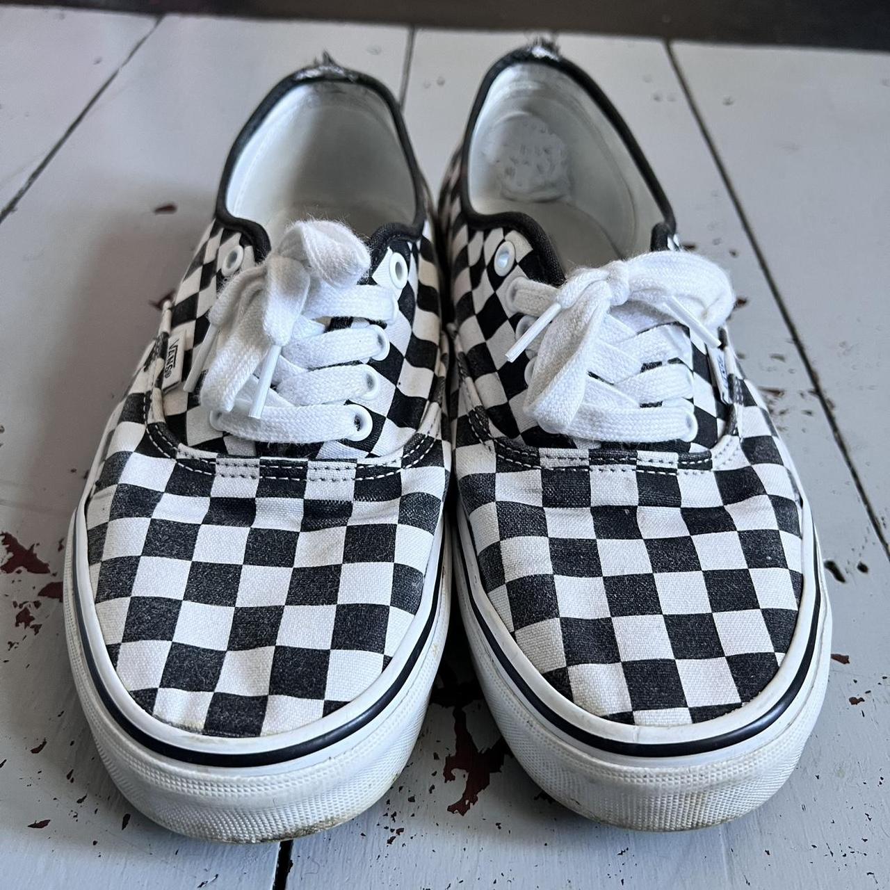 Vans Authentic 44 checkerboard uk size 8 worn... | Depop