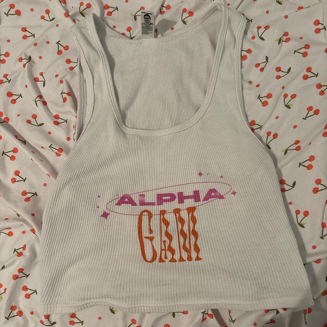 alpha gamma delta small tank #alphagam #sorority - Depop