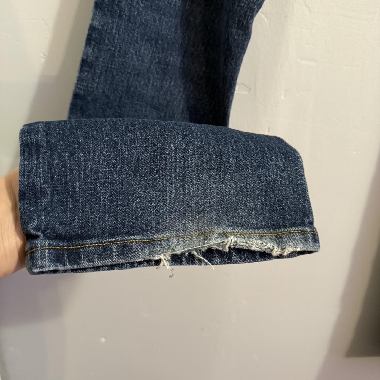 lose rise bootcut jeans Size: 5R -rips at the bottom... - Depop