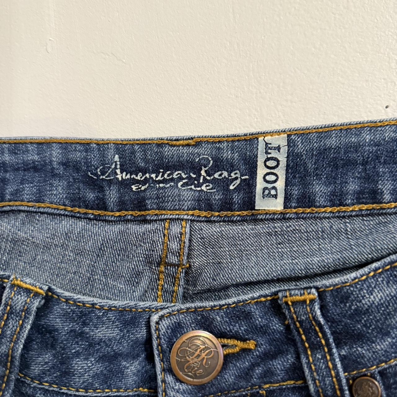 lose rise bootcut jeans Size: 5R -rips at the bottom... - Depop