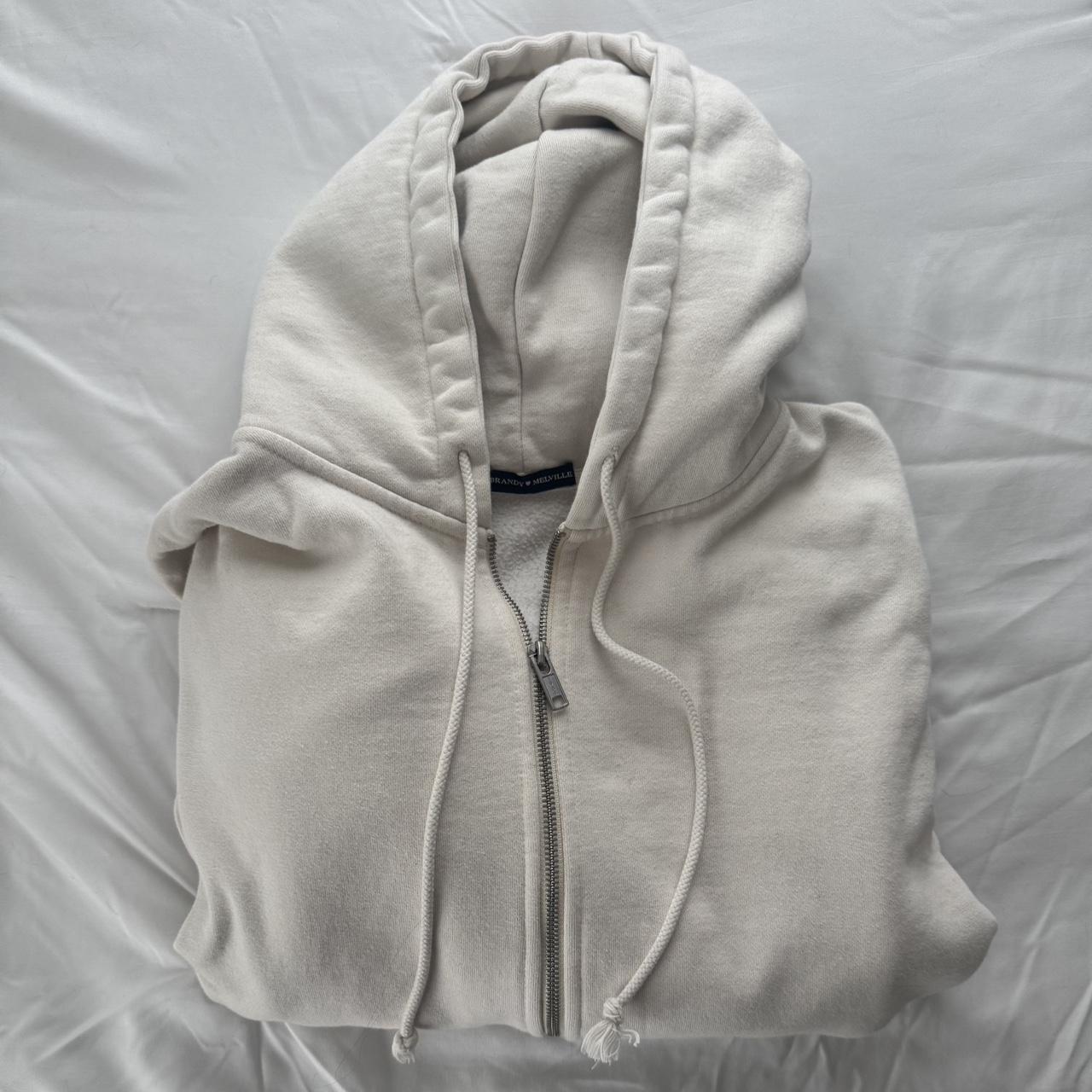 Christy cream zip up Small stain pictured otherwise... | Depop