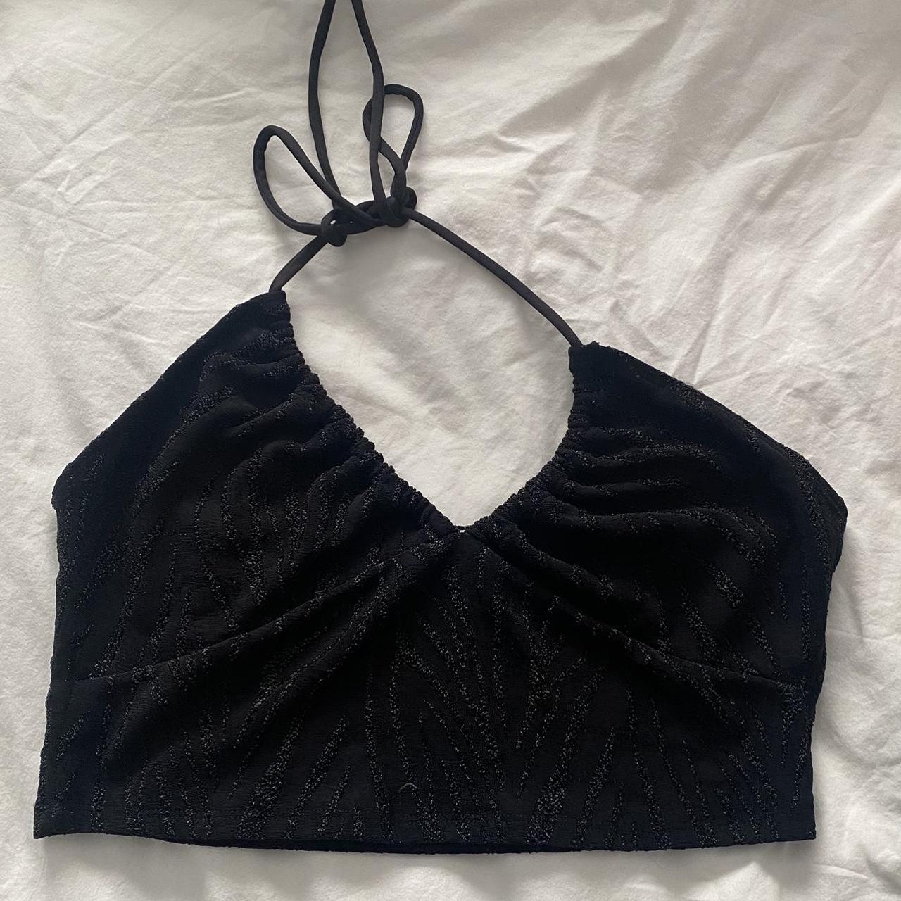Garage sparkly halter top. So cute for a night... - Depop