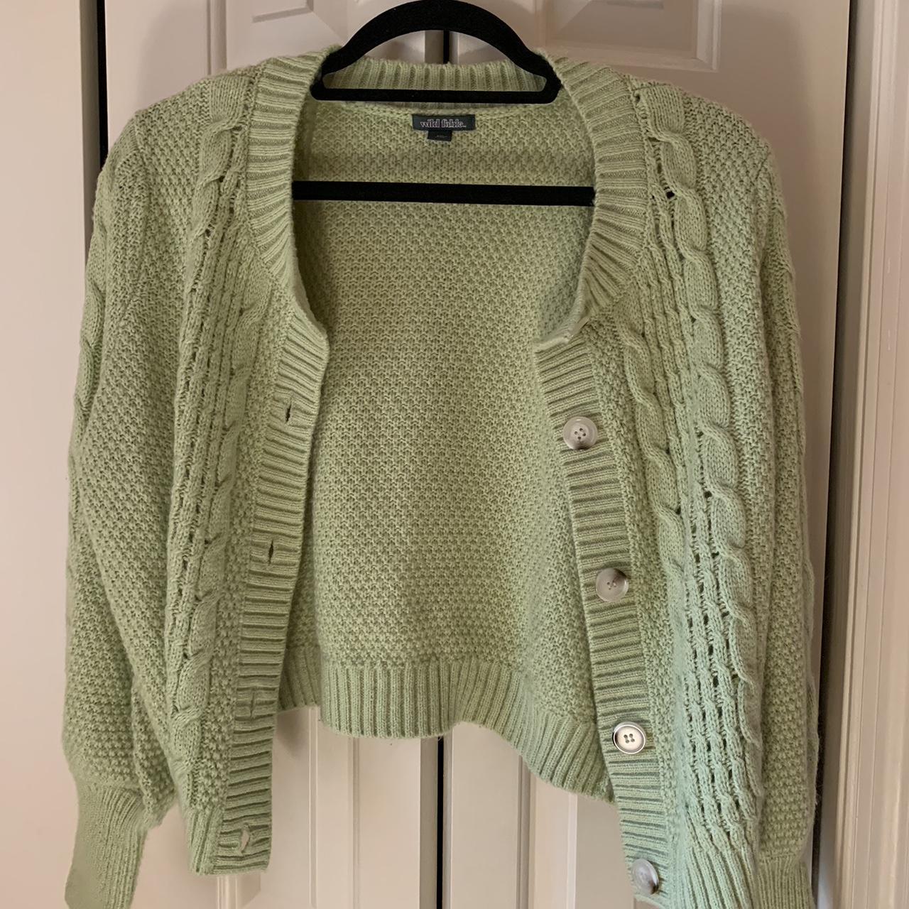 Brand: Wild Fable Green cardigan - Depop