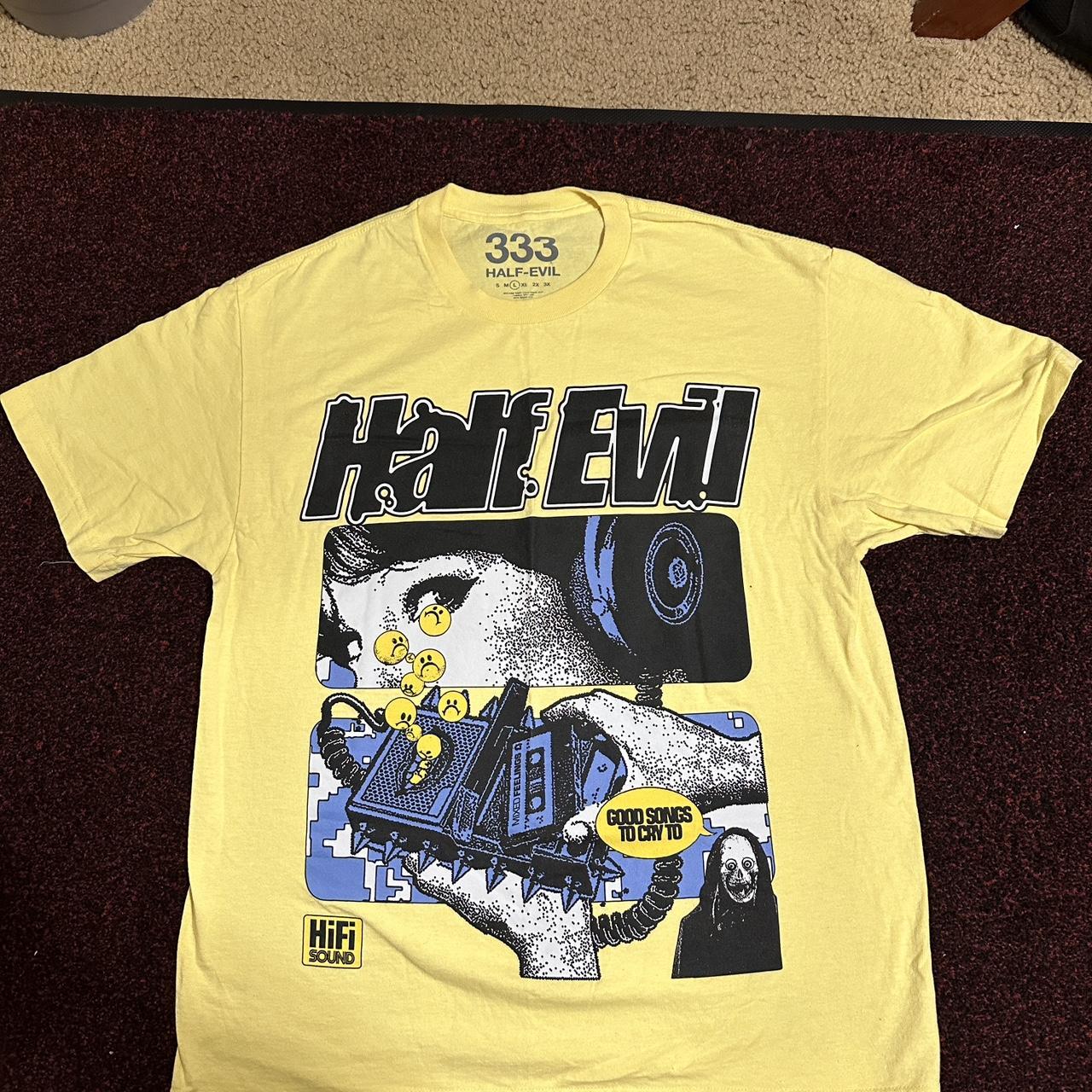 333 Half Evil size: L (kinda big) suggest shrinking... - Depop