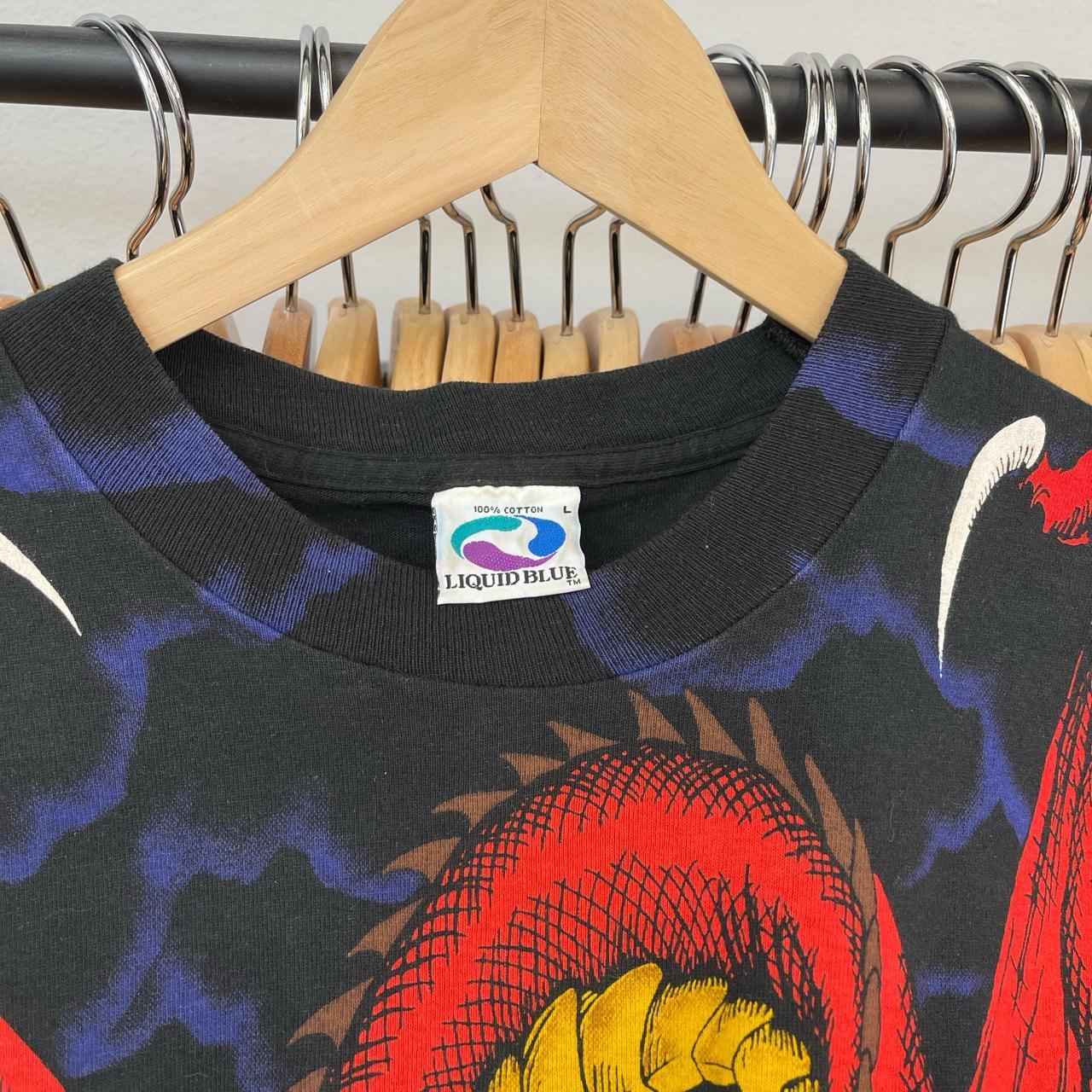 Vintage LIQUID BLUE T-shirt Size: Large Condition:... - Depop