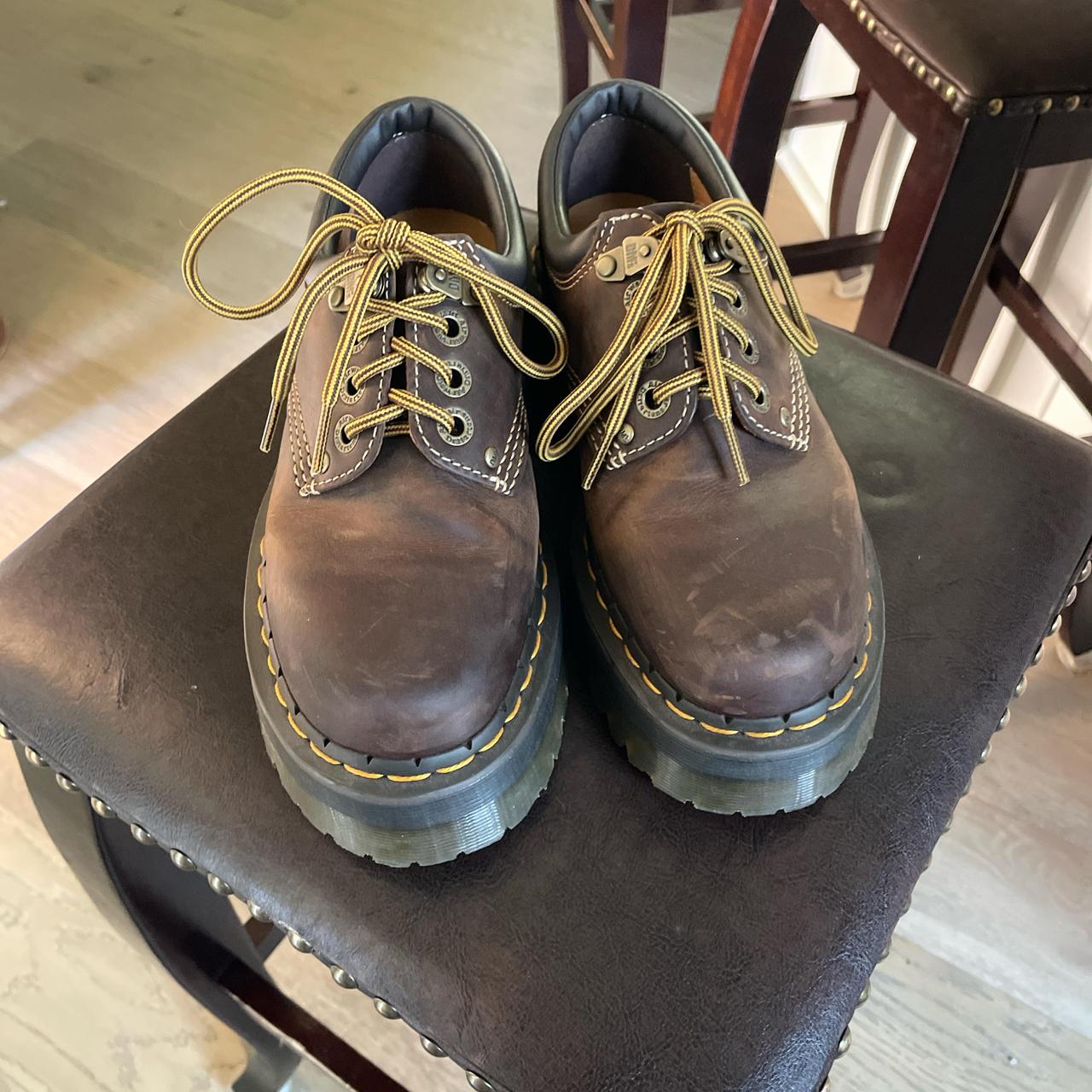 8053 ARC CRAZY HORSE LEATHER PLATFORM CASUAL SHOES | Depop