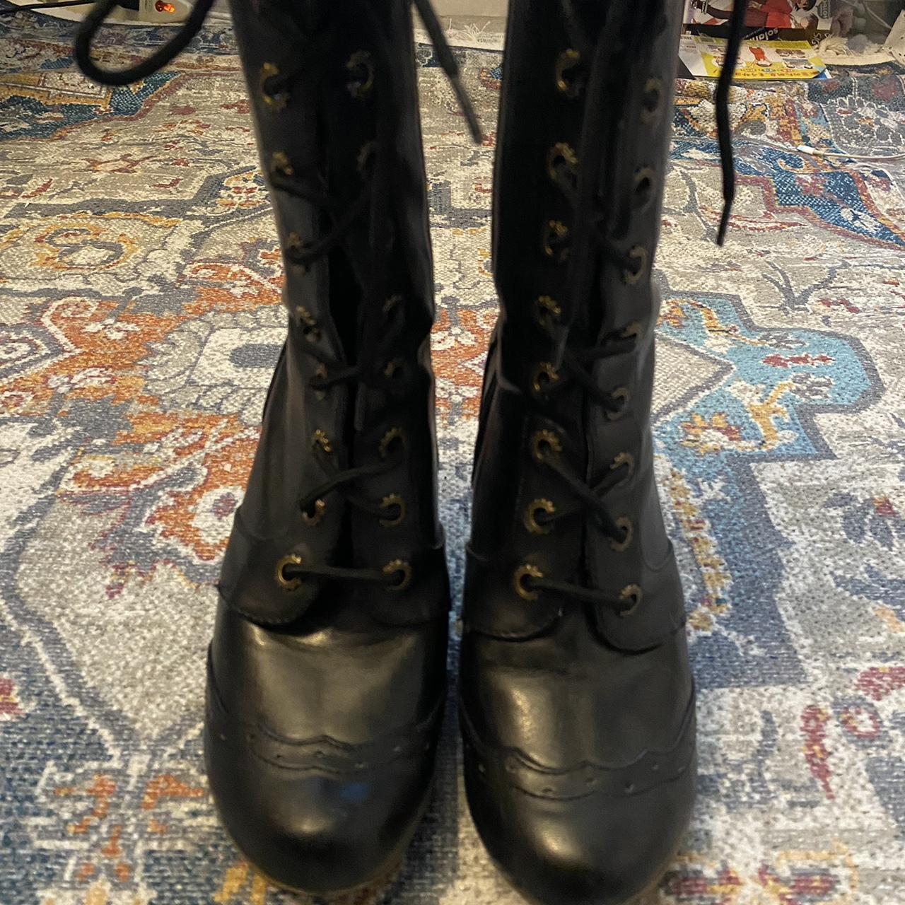 Steampunk Demonia Brand heel booties Looks reallly... - Depop