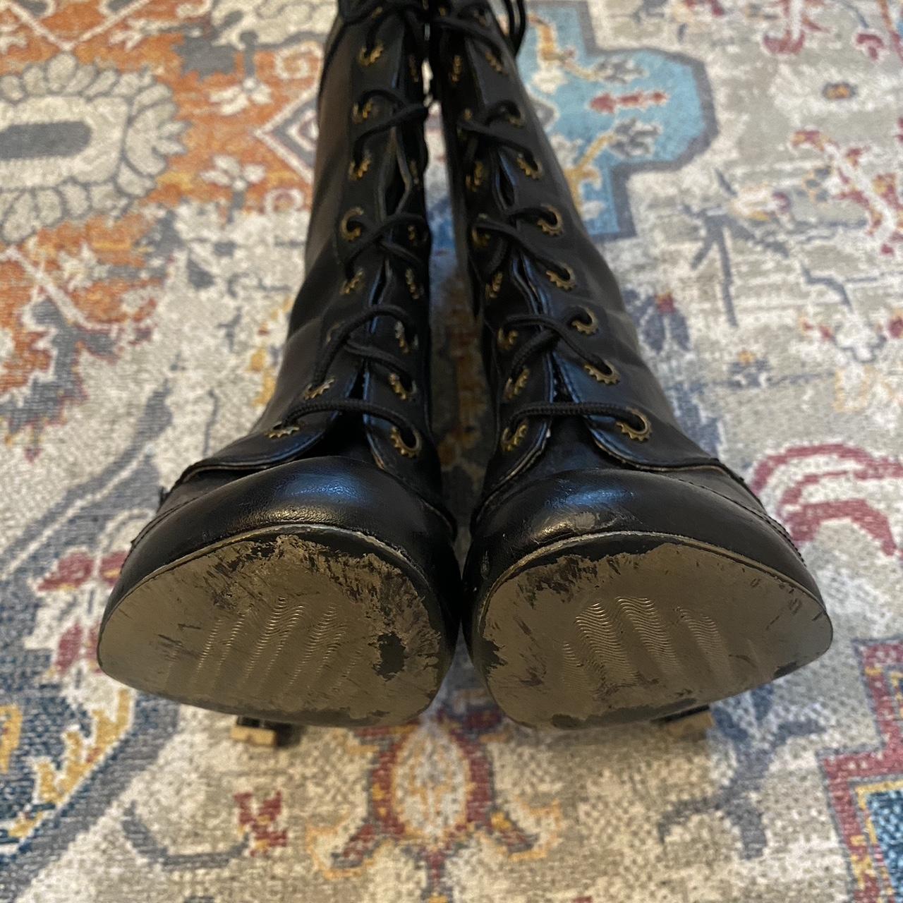 Steampunk Demonia Brand heel booties Looks reallly... - Depop