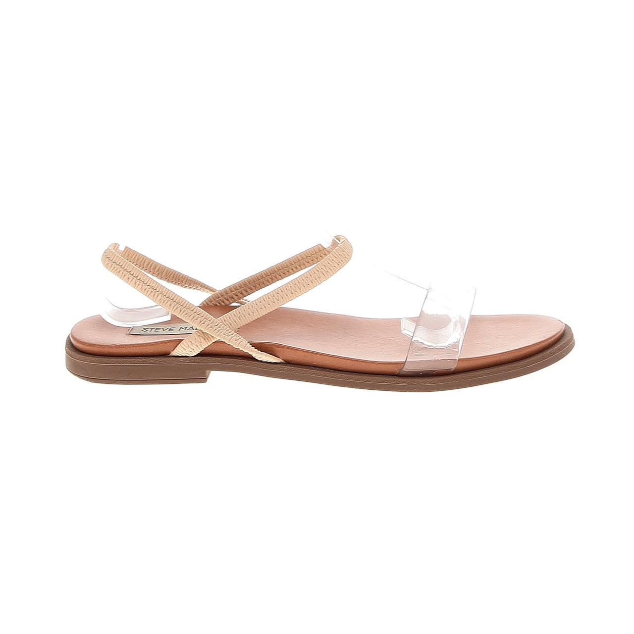 STEVE MADDEN CLEAR STRAP SANDALS transparent toe... - Depop