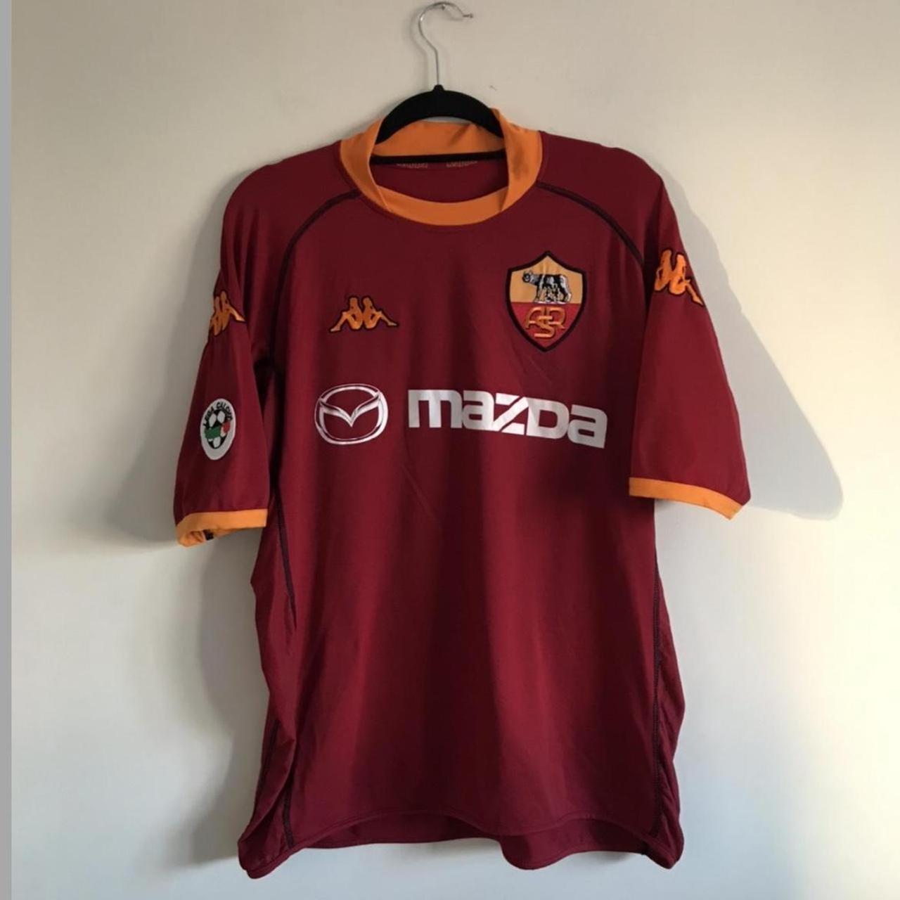 Original AS Roma Football Shirt Made by Kappa... - Depop