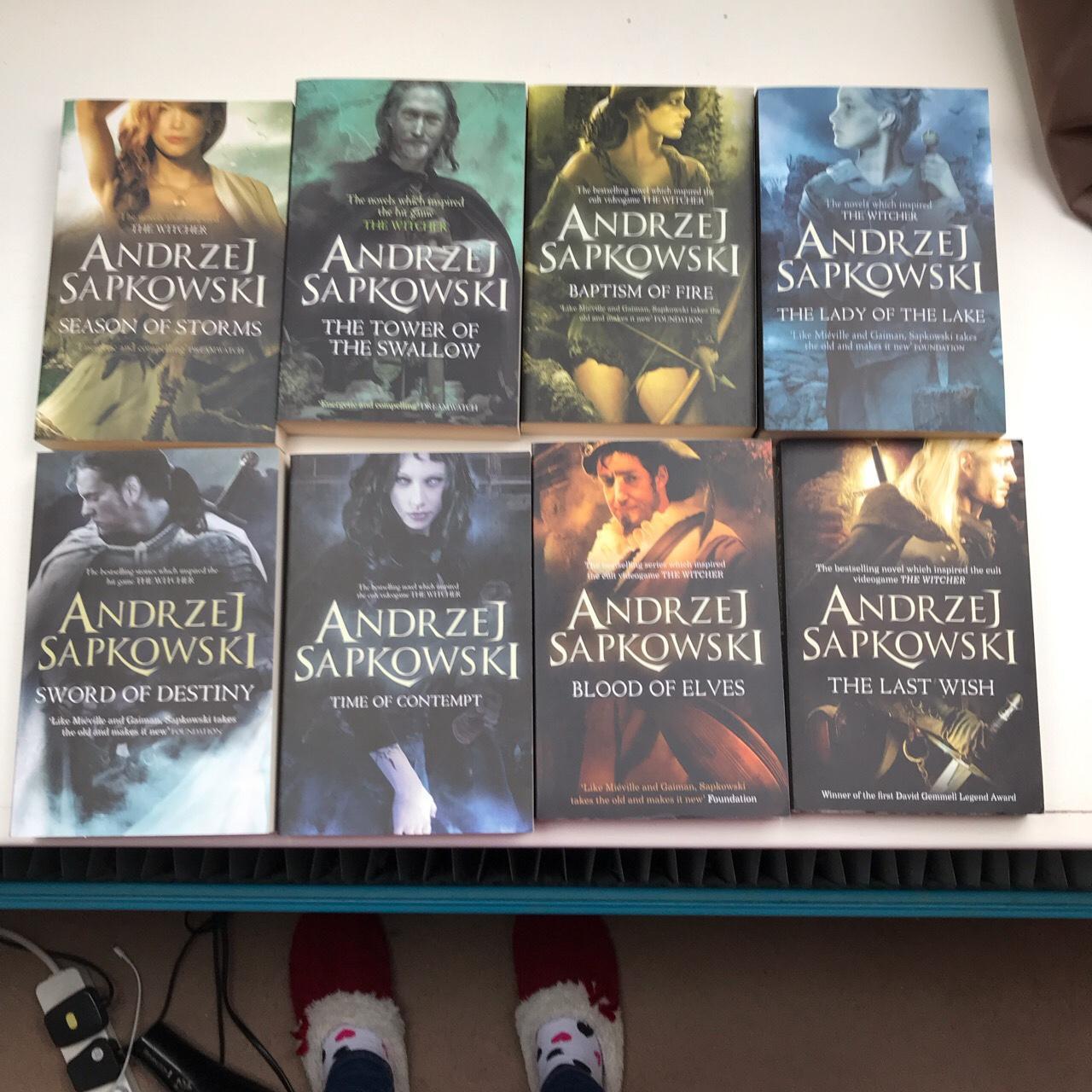 Set of 8 paperback books, The Witcher series by... - Depop