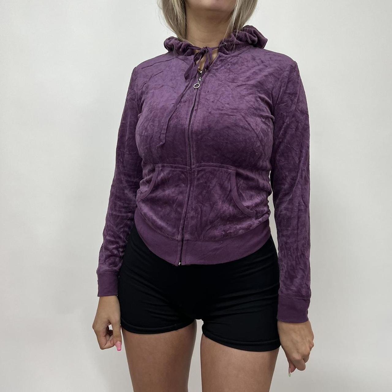 Purple Velour Jacket • very Juicy Couture jacket... - Depop