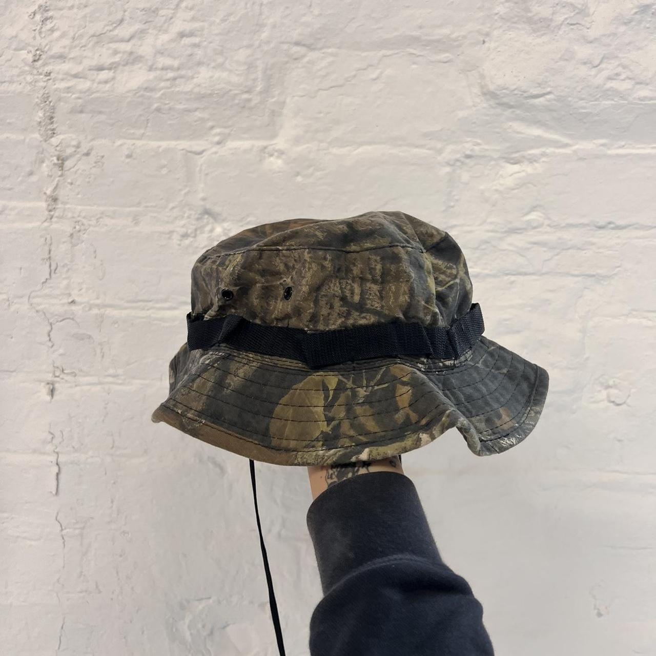 Vintage Real Tree Bucket Hat with string • perfect... - Depop