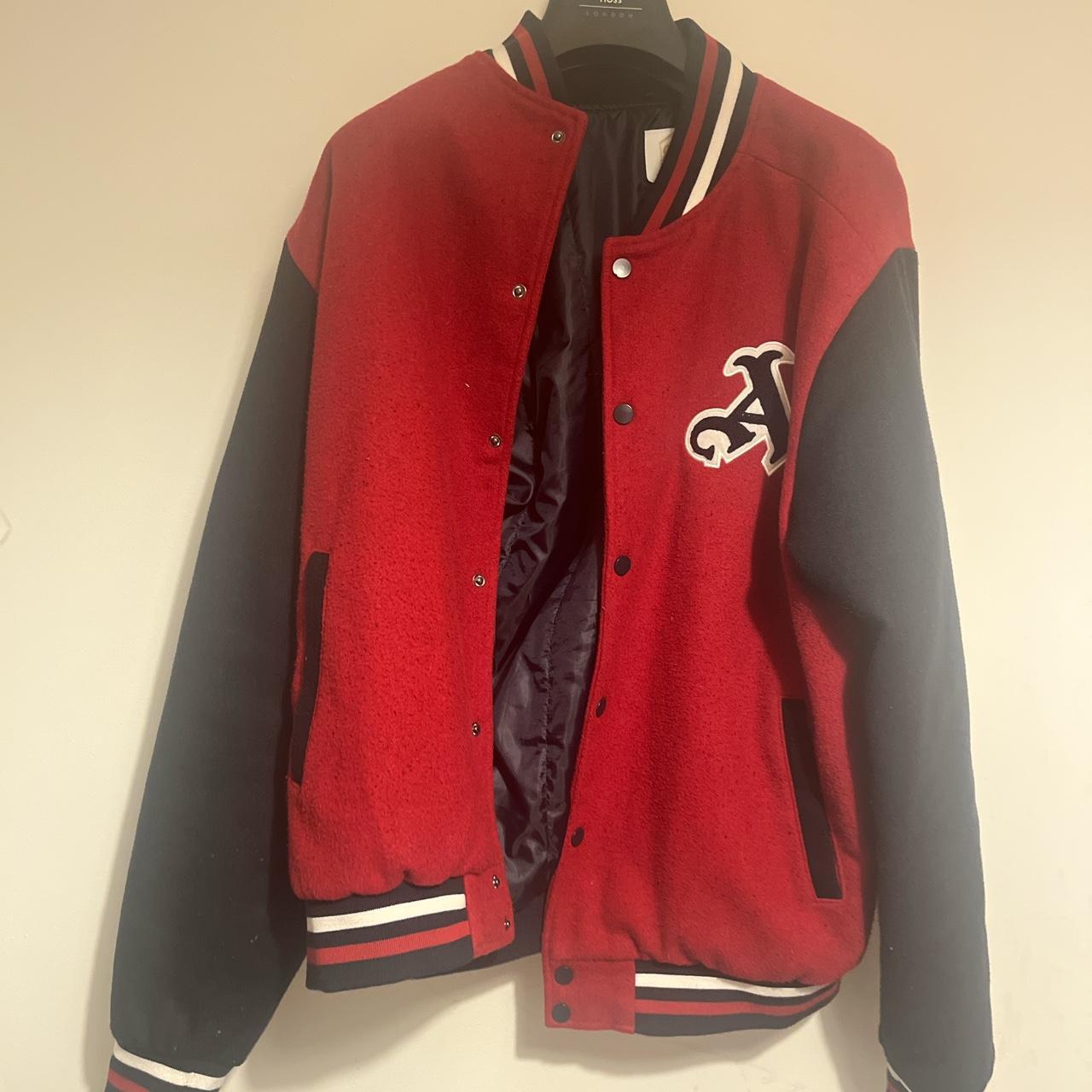 Arsenal Varsity Jacket Great condition! Some red... - Depop