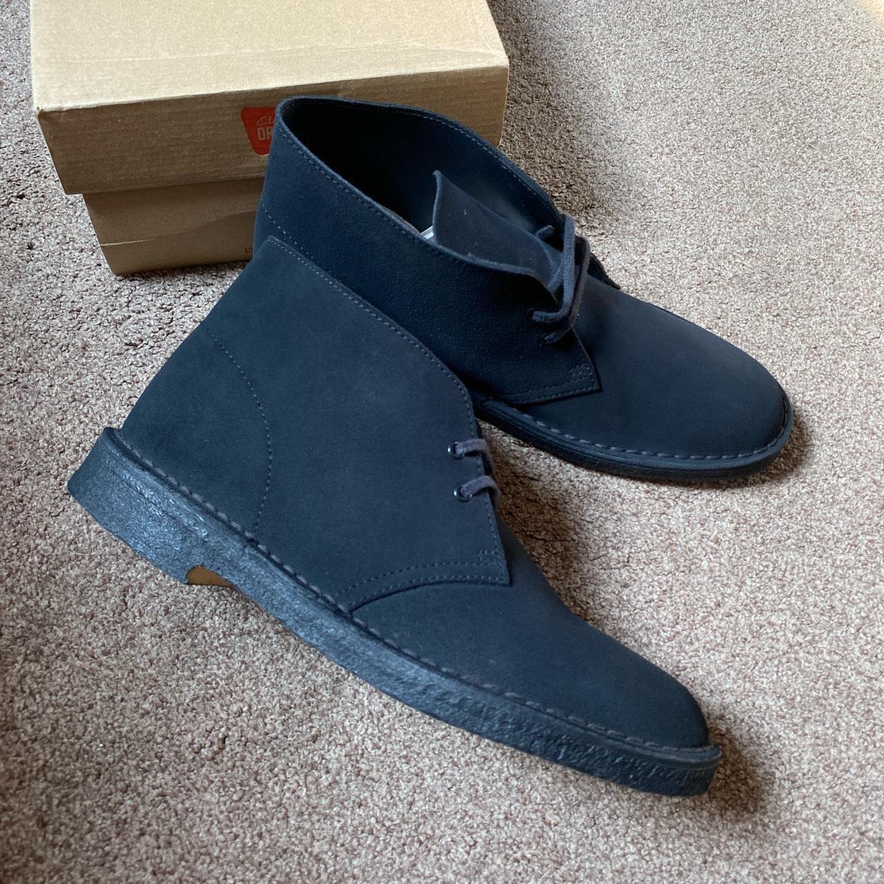Clark’s MENS Black Suede Originals Desert Boot Brand... - Depop
