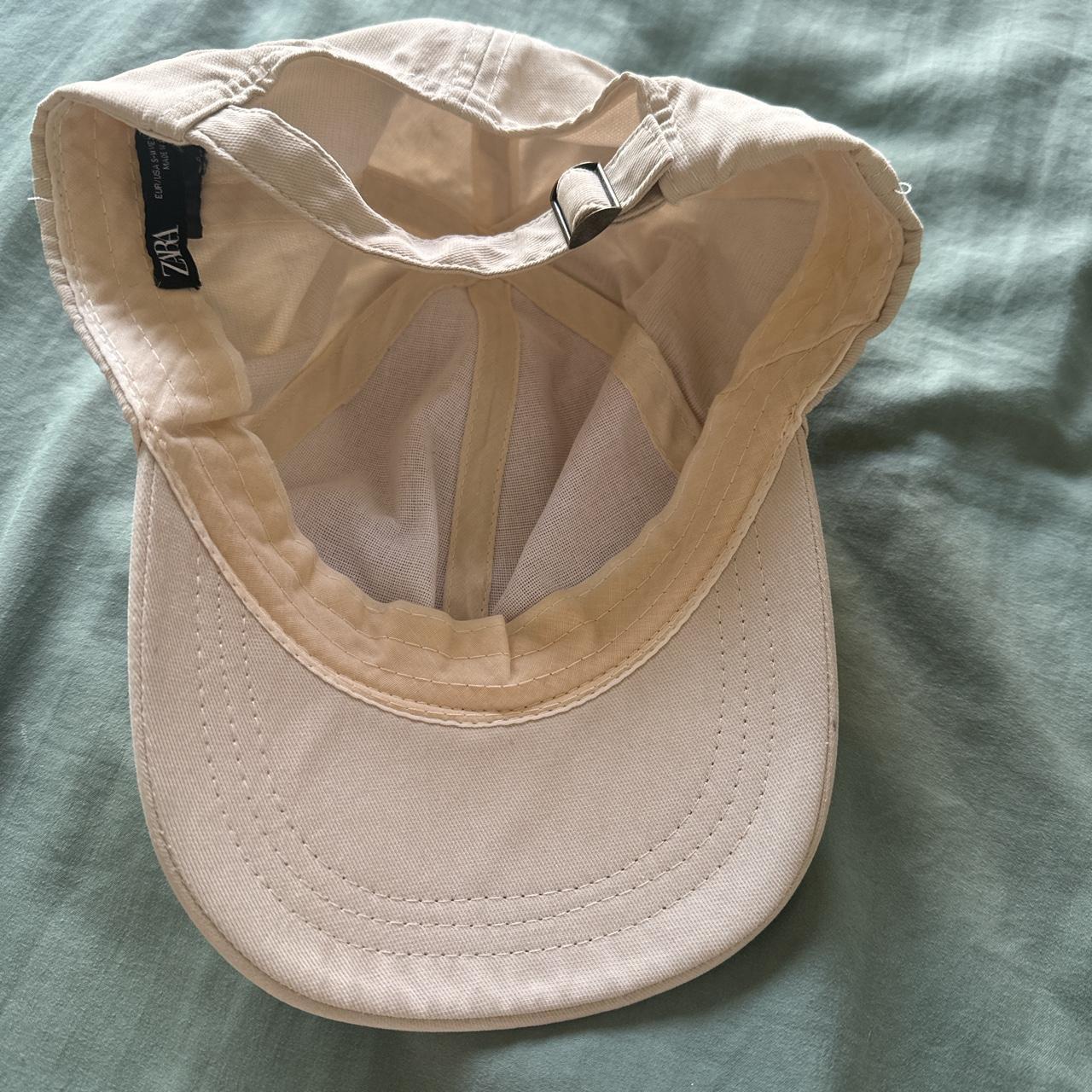 lightly used lightweight zara cream colored baseball... - Depop