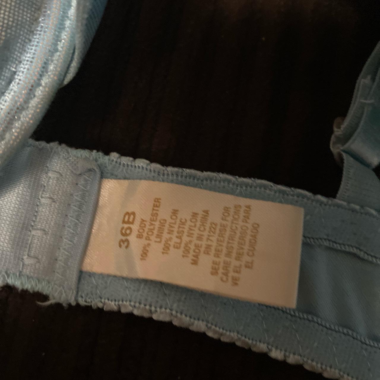 💙Vintage 2000s Baby blue metallic bra. Reminds me of... - Depop