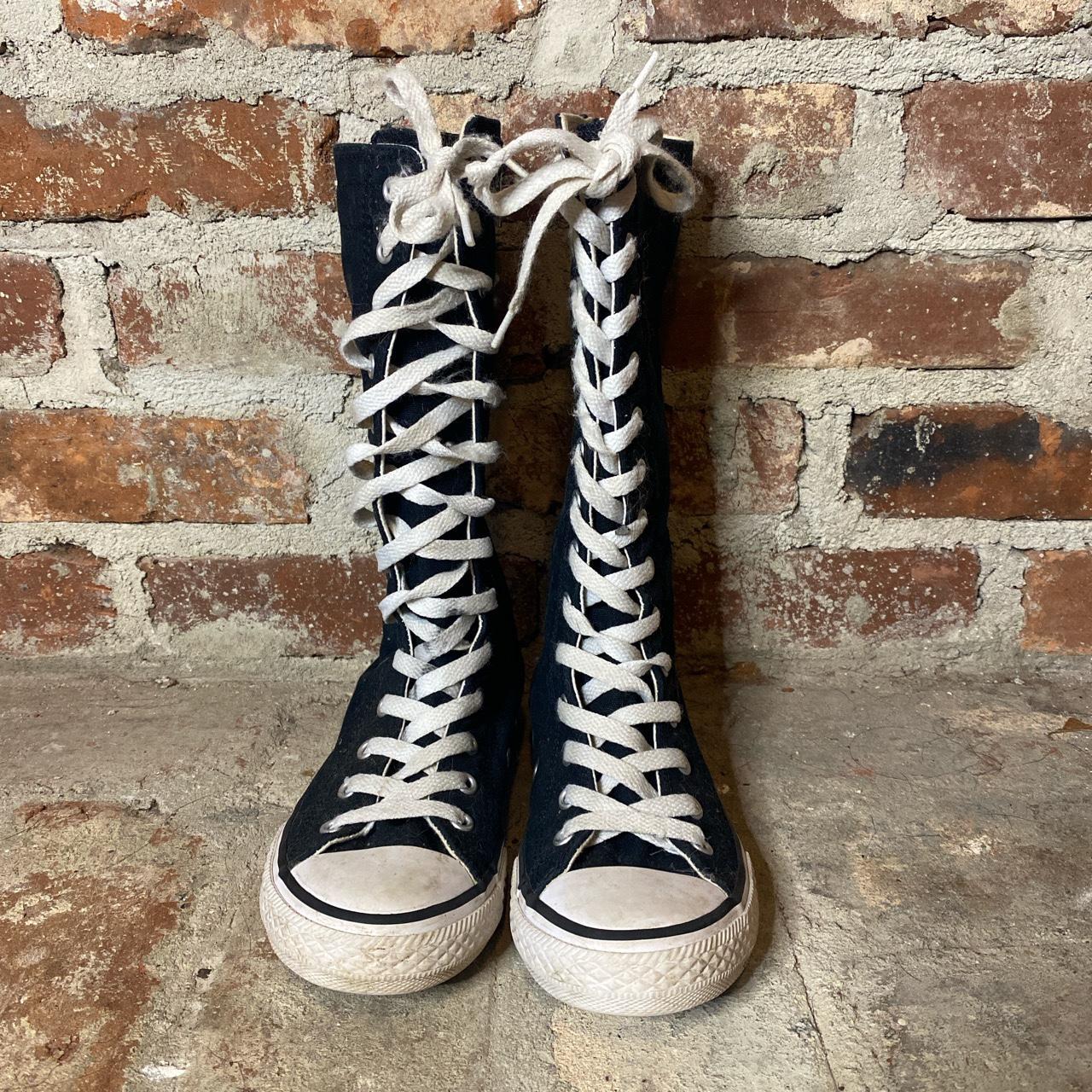 🖤Vintage 2000s Y2K shin high all start converse.... - Depop