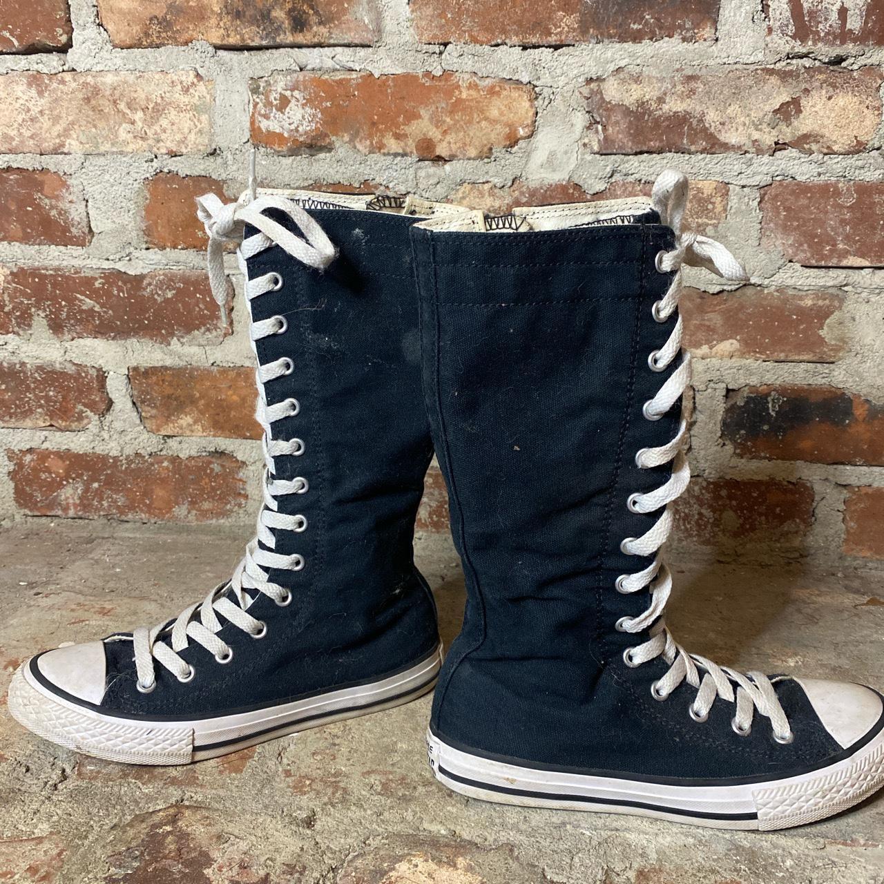 🖤Vintage 2000s Y2K shin high all start converse.... - Depop