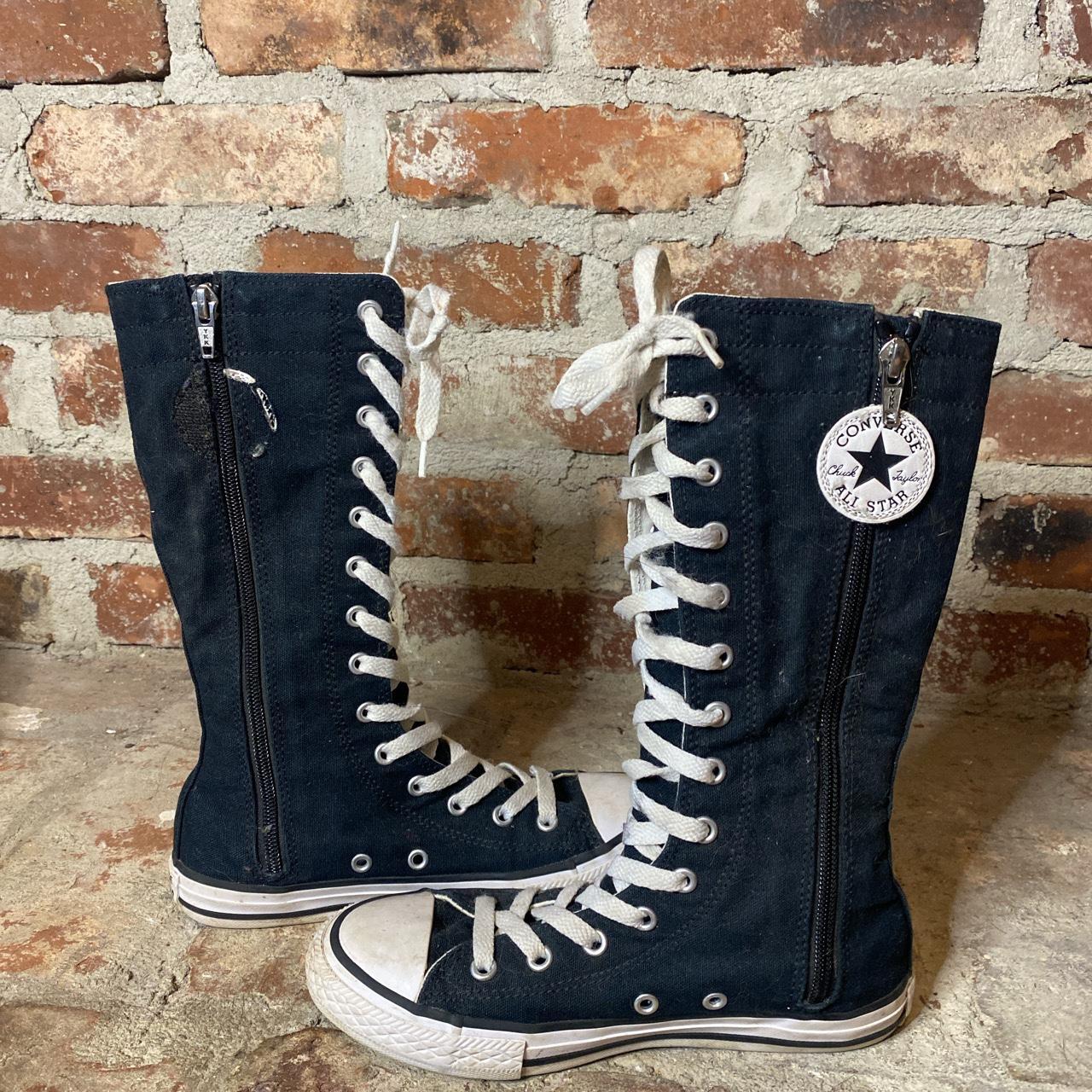 🖤Vintage 2000s Y2K shin high all start converse.... - Depop